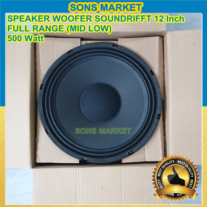 Jual SPEAKER WOOFER KOMPONEN SOUNDRIFFT SD 1250 12in 12 inch 500 WATT ...