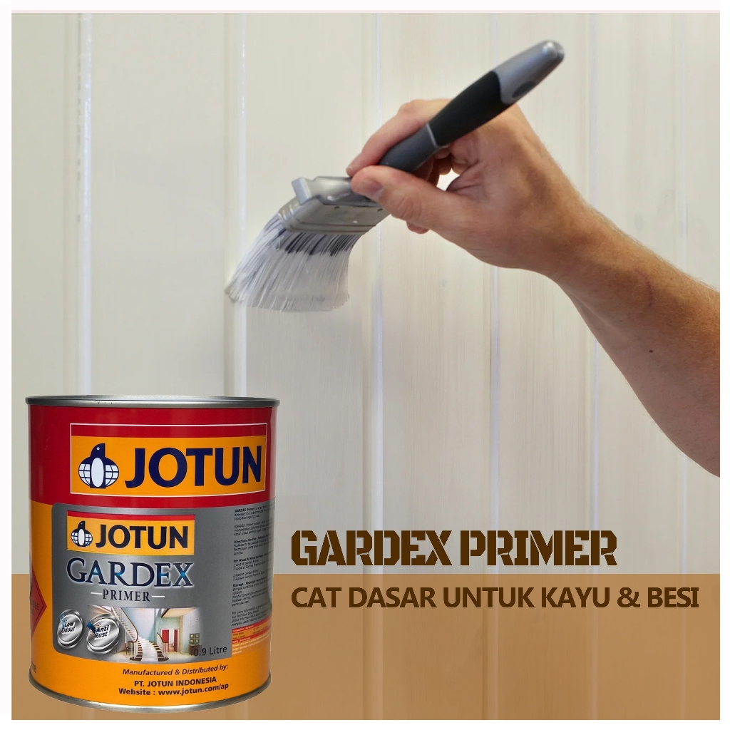 Jual GARDEX PRIMER JOTUN 0,9 LITER / CAT DASAR KAYU ATAU BESI / MENI ...