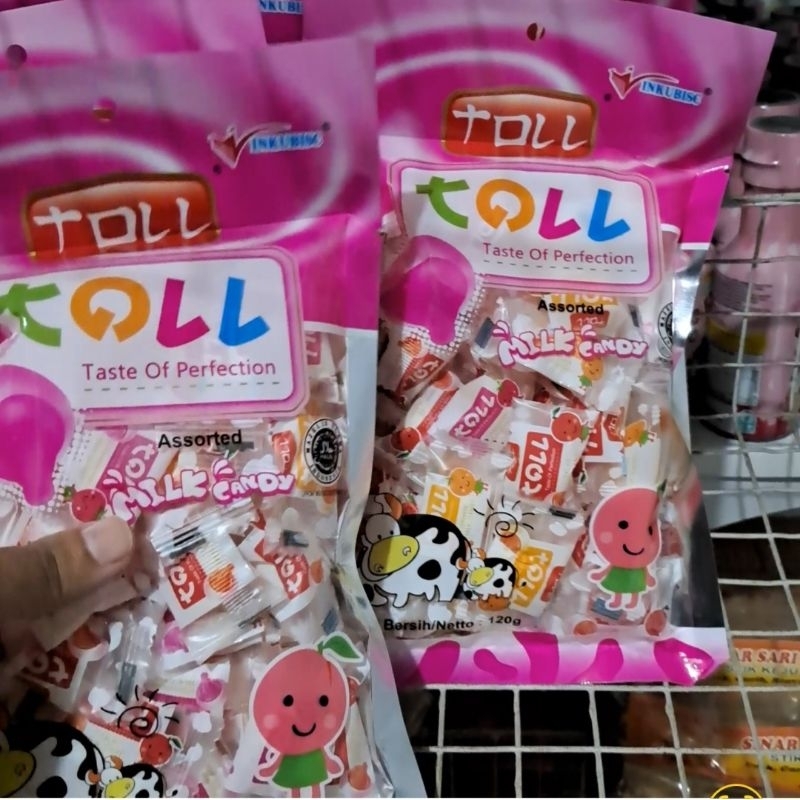 Jual Toll Milk Candy Permen Susu Rasa Buah 4gr x 30pcs 120gr | Shopee ...