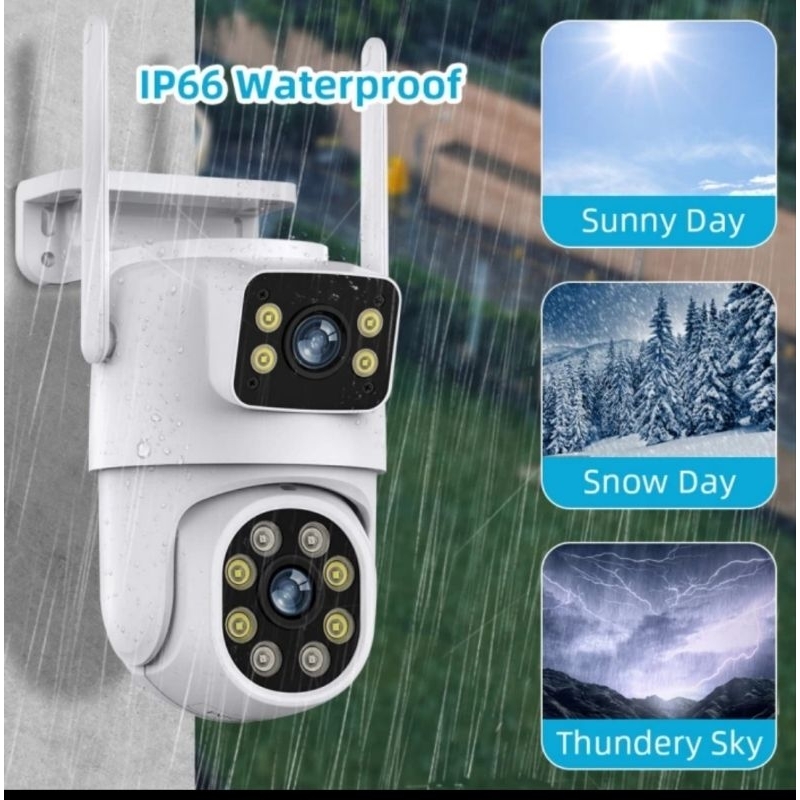 Jual ISCEE APLIKASI CCTV WIFI OUTDOOR 8MP HD CAMERA WIRELESS WATERPROOF ...