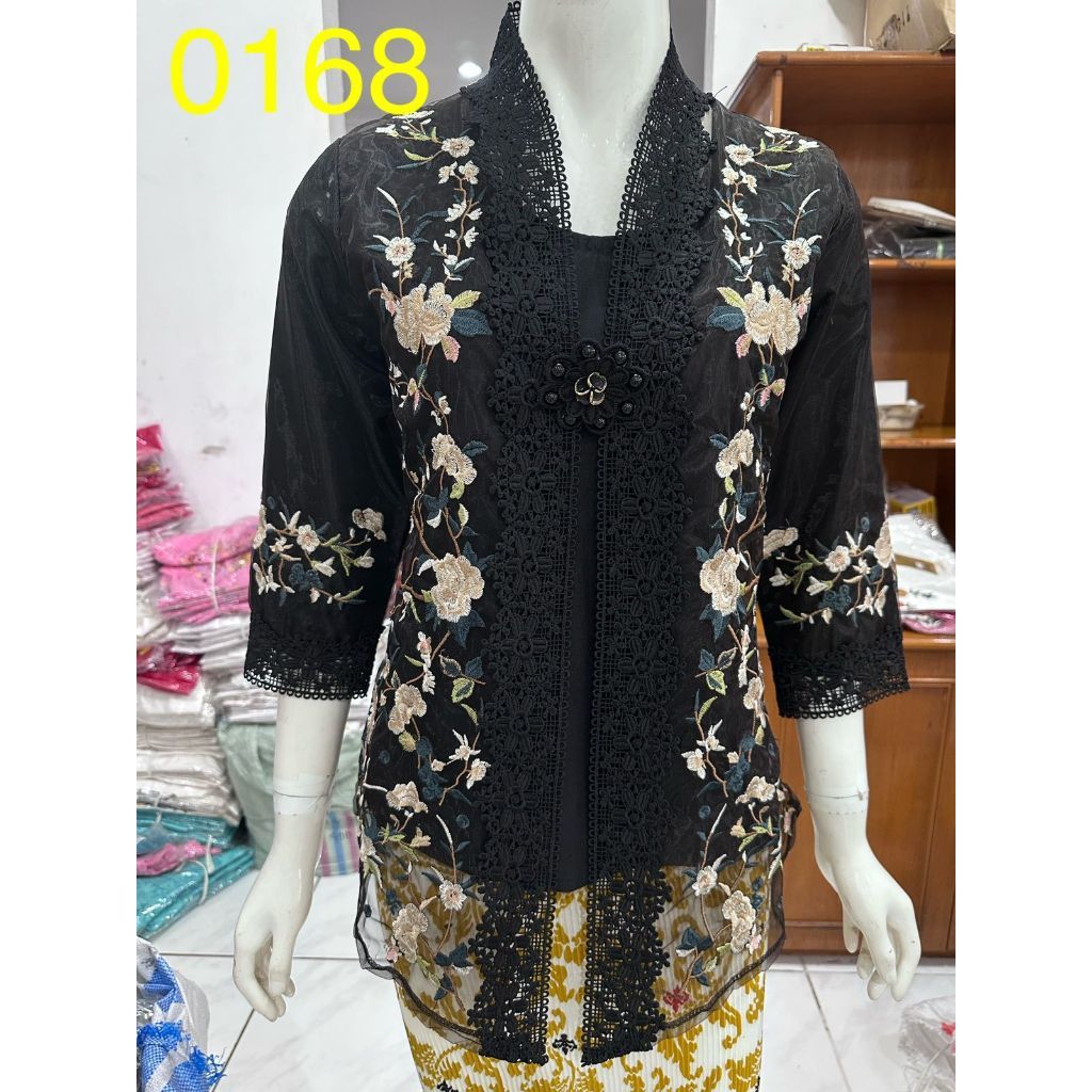 Jual 0174 kebaya rompi organdi alexuez premium brukat /kebaya encim ...