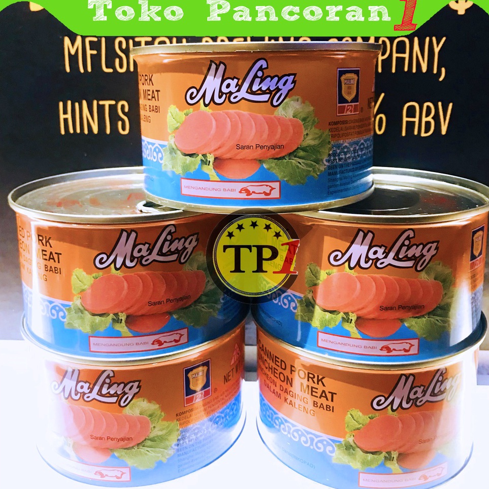 Jual Fresh Maling TTS 397gr Luncheon Pork Meat Ma Ling Ham Daging Babi ...