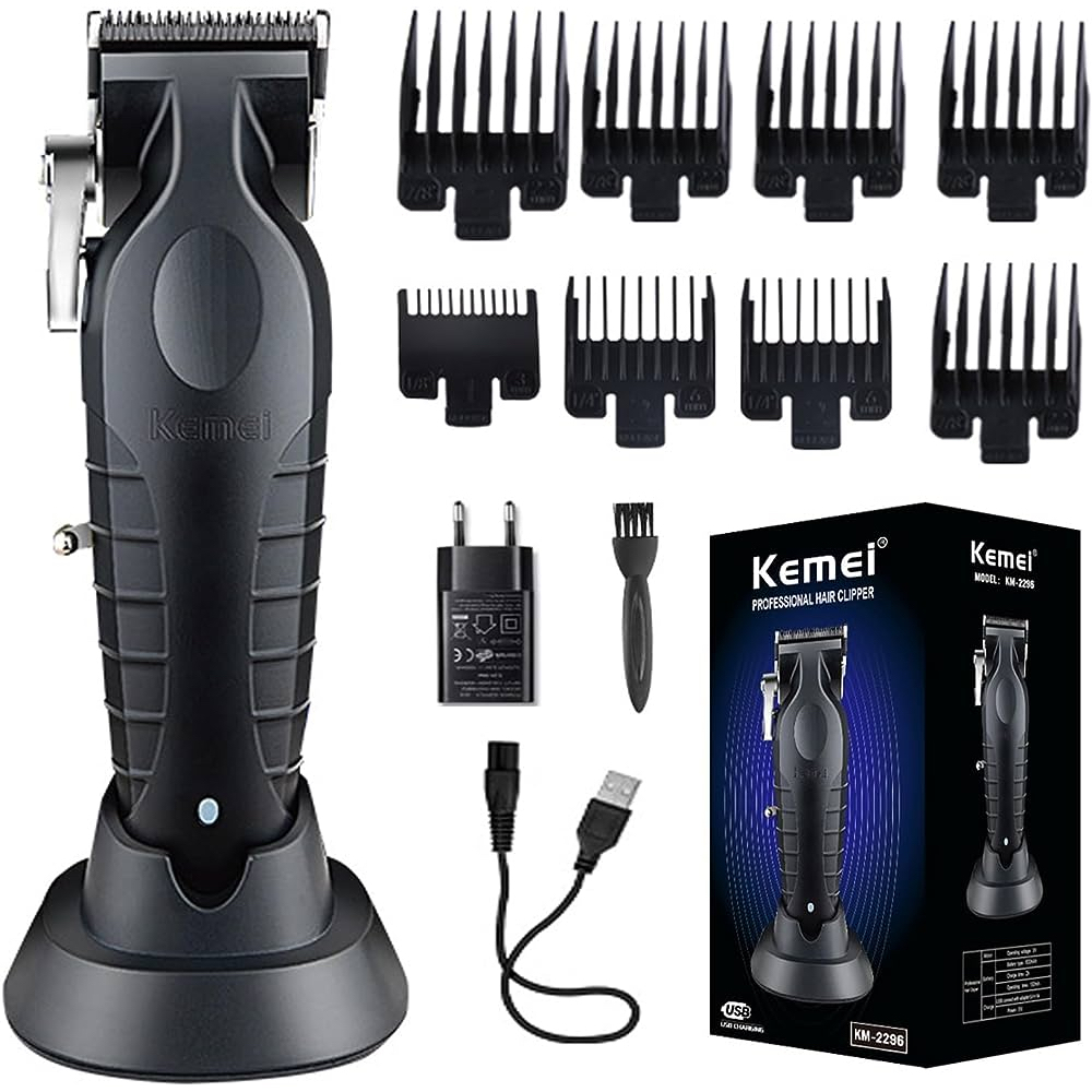 Jual Kemei km 2296 hair clipper + dock charging / mesin cukur rambut KEMEI-2296 original ...