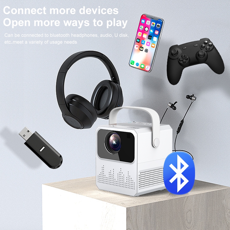 Jual New Proyector T2MINI Ram 2gb Rom 16gb Android 9.0-5G WiFi Mini Portable 4K Home Projector ...