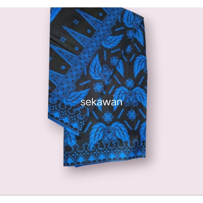Jual BAHAN BATIK BADUY BIRU MOTIF TAPAK KEBO / MOTIF HARIANG / KAIN ...