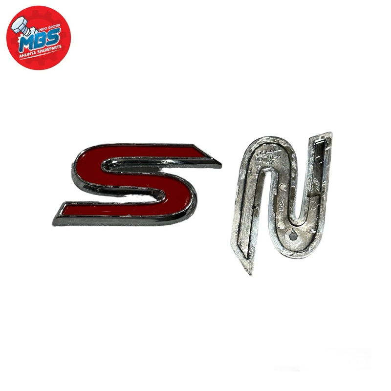 Jual LOGO EMBLEM ORIGINAL S MERAH STIKR EMBLM ORI S MOBIL | Shopee ...