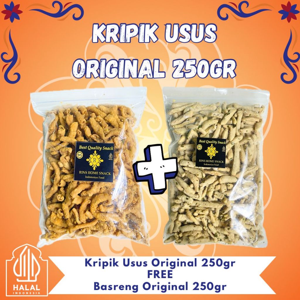 Jual PROMO MERIAH BUY 1 GET 1, USUS ORI 250gr FREE BASRENG ORI 250gr ...