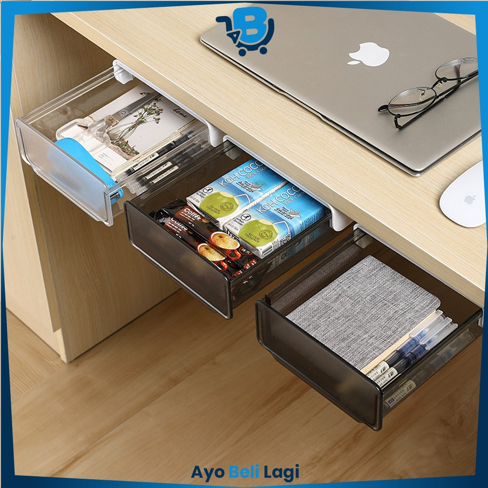 Jual Laci Tempel Bawah Meja Penyimpanan Serbaguna / Tempat Kotak ...