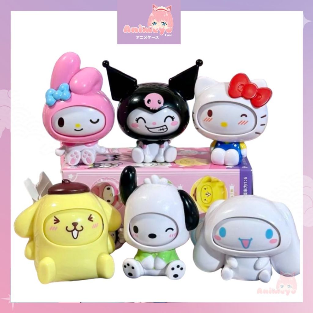 Jual LDCX Sanrio Characters Toys Changing / Swap Face Emoticons Figure ...