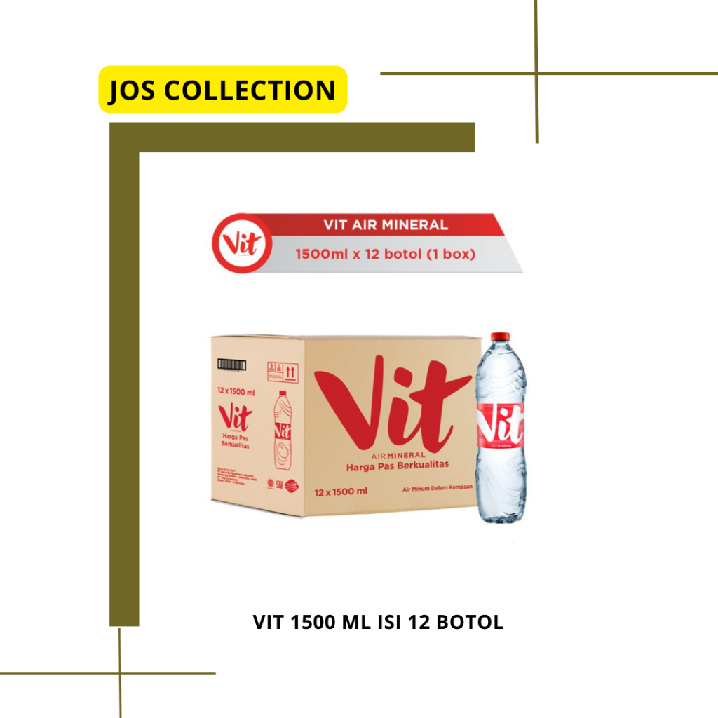 Jual VIT Air Mineral 1500 ML Isi 12 Botol | Shopee Indonesia