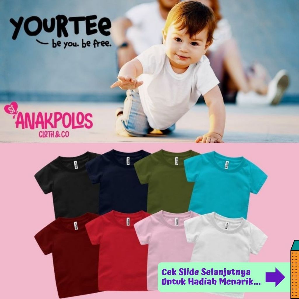 Jual Kaos polos katun untuk Bayi dan Anak - Bahan Katun combed ...