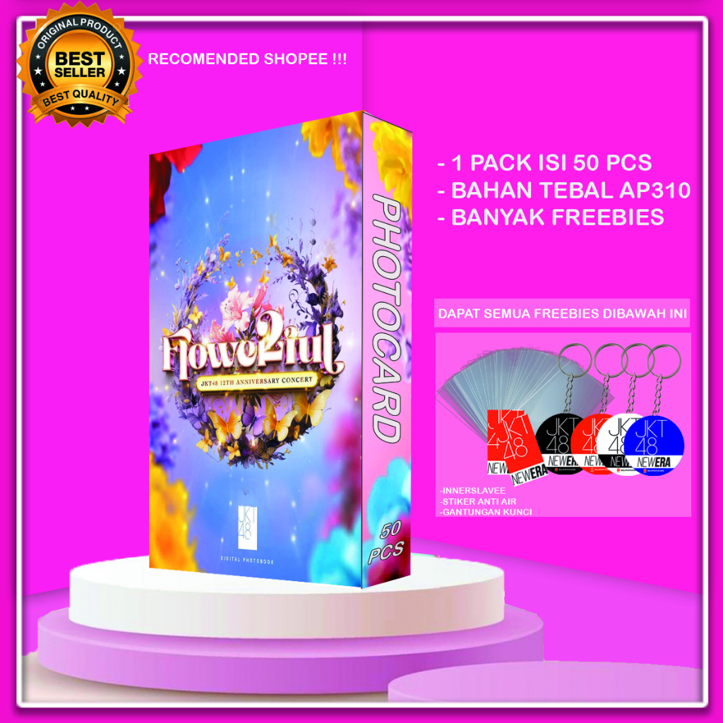 Jual PREMIUM 50 PCS Photocard JKT48 Unofficial / Fanmade edisi FLOWERFUL (2 Sisi) | Shopee Indonesia