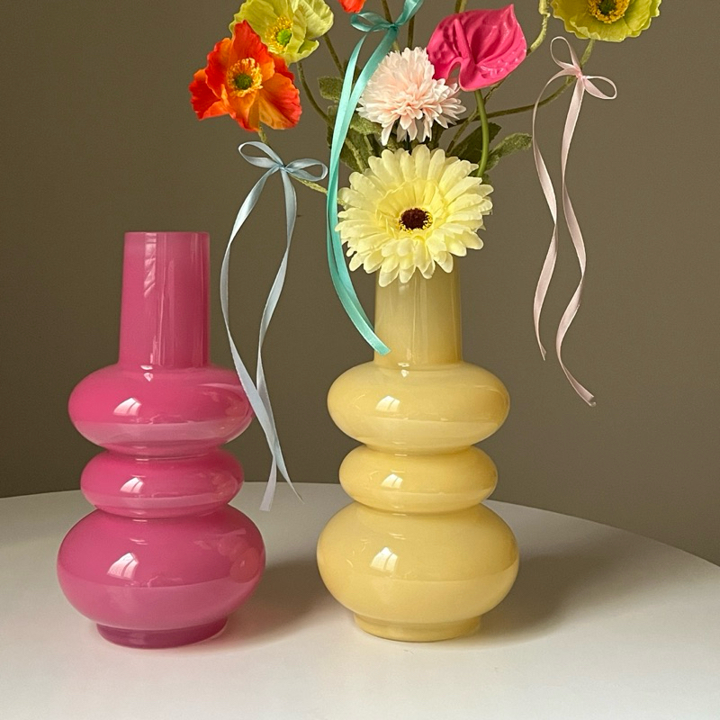 Jual Vas Bunga Kaca Tebal Unik Estetik Unique Aesthetic Flower Vase ...