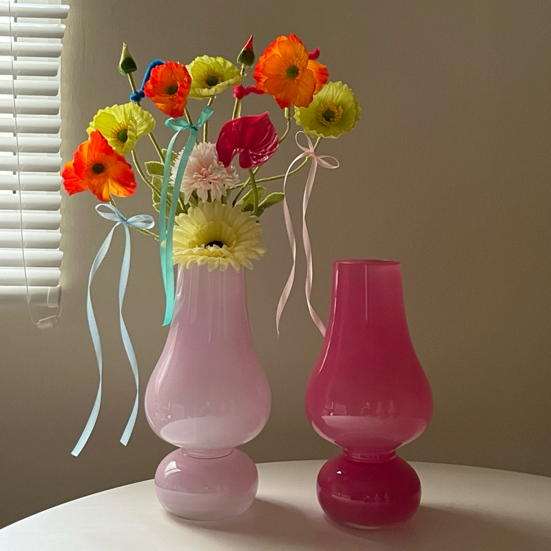 Jual Vas Bunga Kaca Tebal Unik Estetik Unique Aesthetic Flower Vase ...