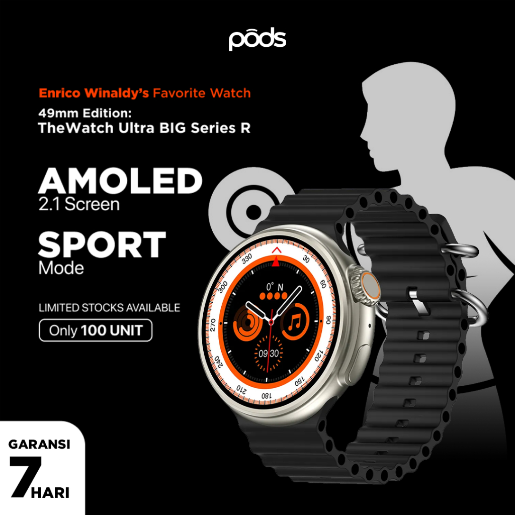 Jual TheWatch Smartwatch BIG HD Amoled with 1.52" Infinite Display 49mm ...