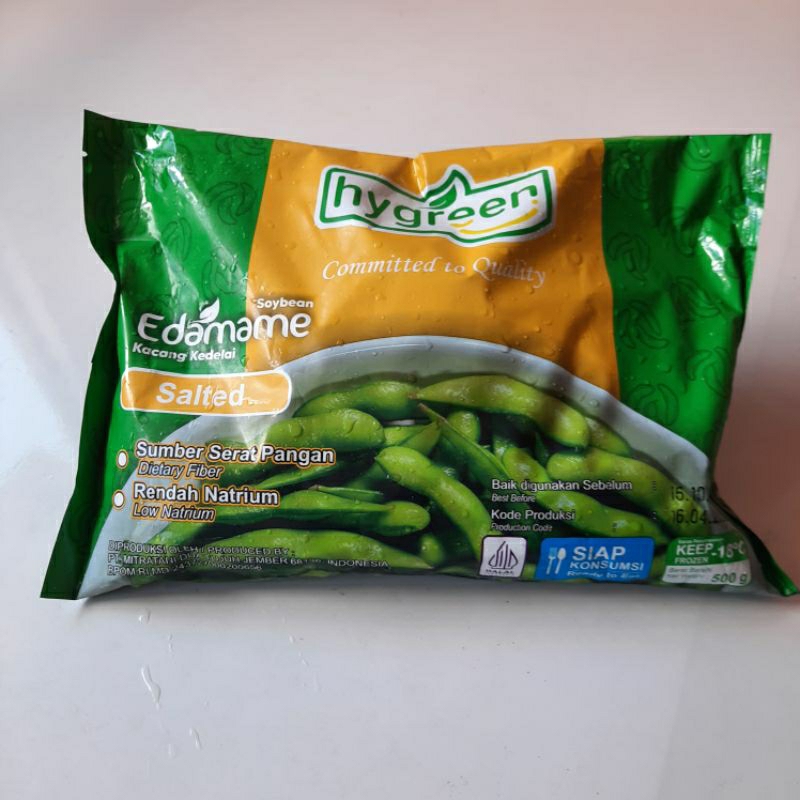 Jual Hygreen Edamame Salted 500 gr | Shopee Indonesia