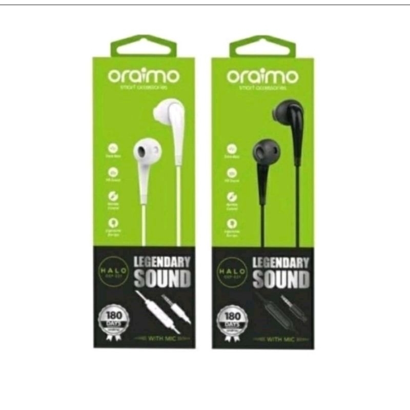 Jual Earphone Oraimo OCW - E21 / Super bass / Legendery Sound | Shopee ...