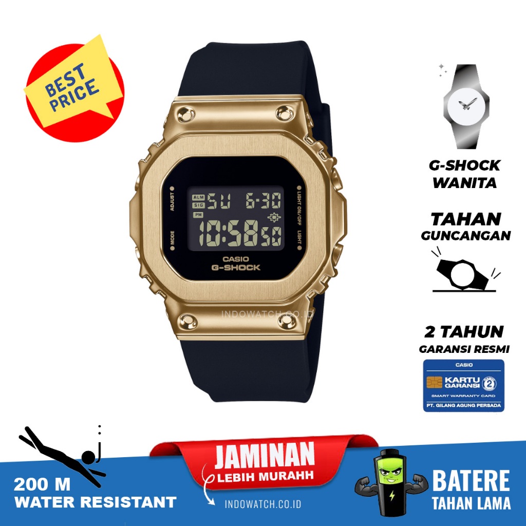 Jual Casio g-shock GM-S5600GB-1 g shock gm s5600 Garansi Resmi | Shopee ...