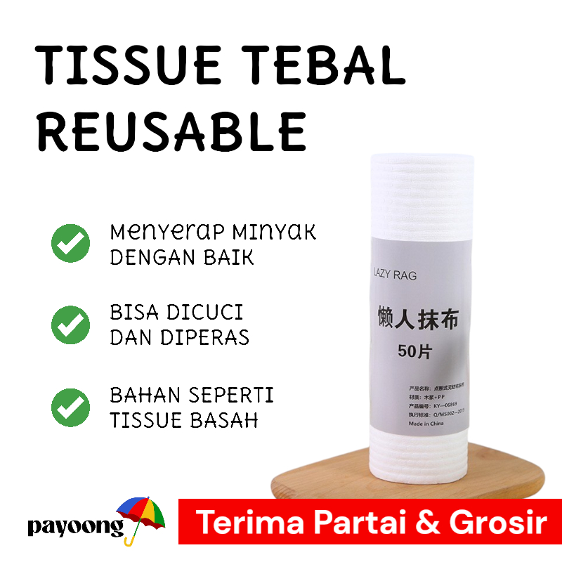 Jual Tissue / Lap / Kain Reusable Bisa Dicuci Dan Dipakai Berkali Kali ...