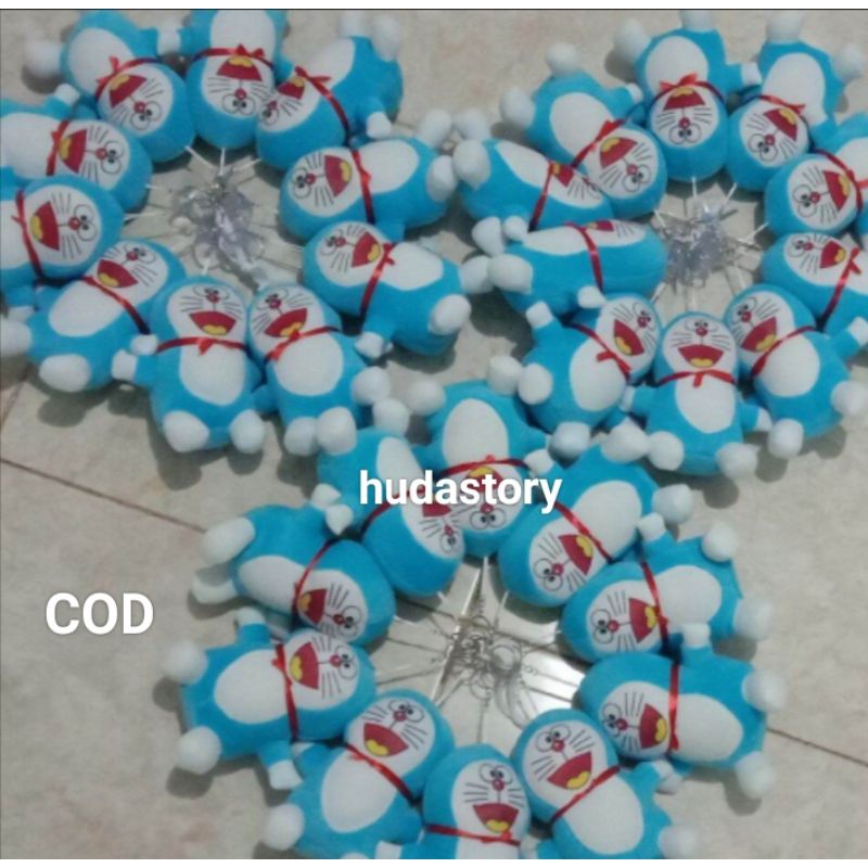 Jual Boneka hiasan gantungan kaca mobil isi 30 biji Boneka Doraemon ...