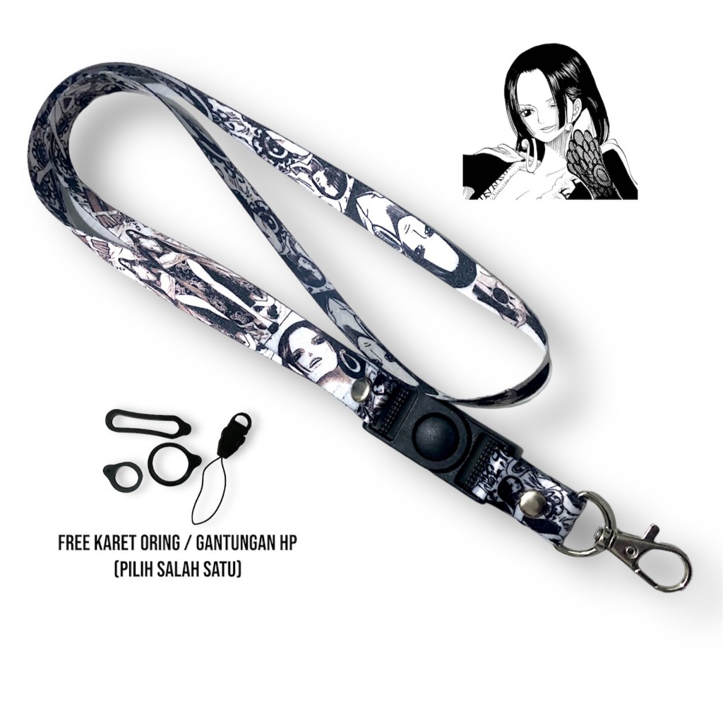 Jual Lanyard Anime Boa Hancock One Piece Lanyard Tali Gantungan HP ...