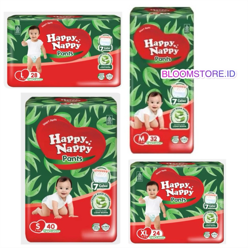Jual HAPPY NAPPY Smart Pant Pants Pantz Popok Bayi Celana Anak Hepi Hapy Hapi Napy Nepi Napi ...