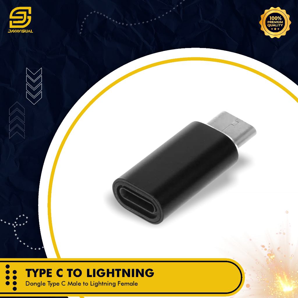 Jual [JaVis] Converter OTG Lightning Female To USB Type C Male Dongle ...