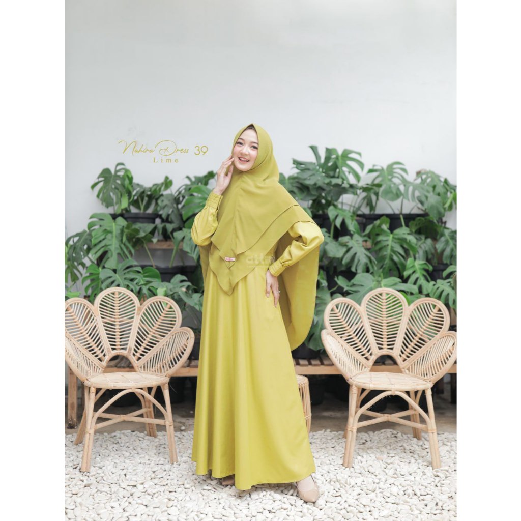 Jual ATTIN Nahira Dress Gamis Wanita Muslim Pakaian Muslimah Toyobo ...