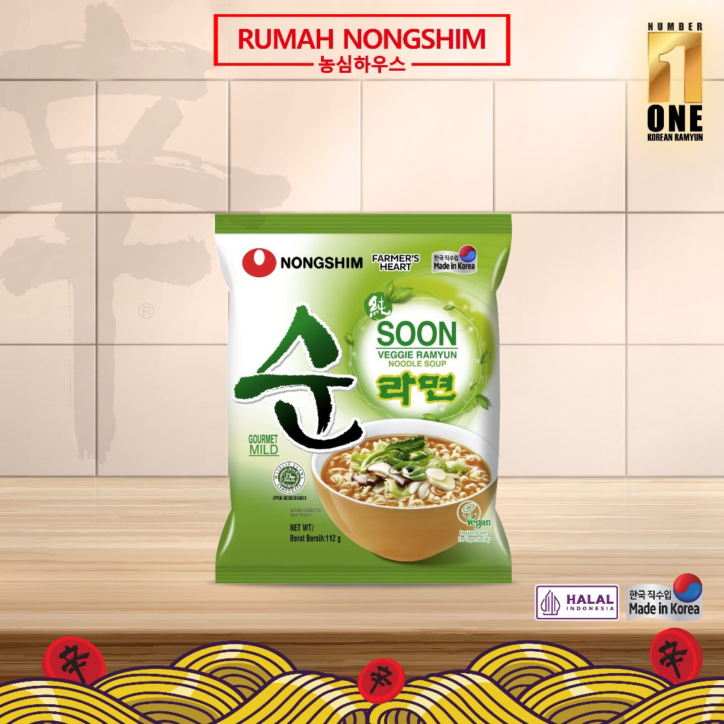 Jual Nongshim Farmer's Heart - SOON VEGGIE Ramyun Noodle Soup Gourmet ...