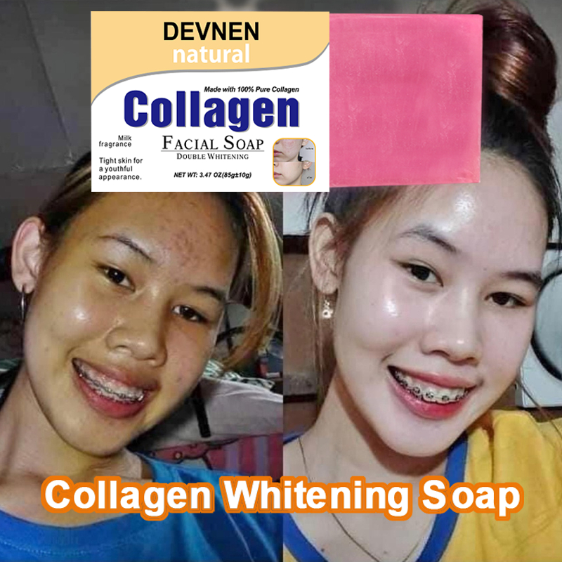 Jual Collagen Brightening Soap Sabun Kolagen Wajah Whitening Soap Anti ...