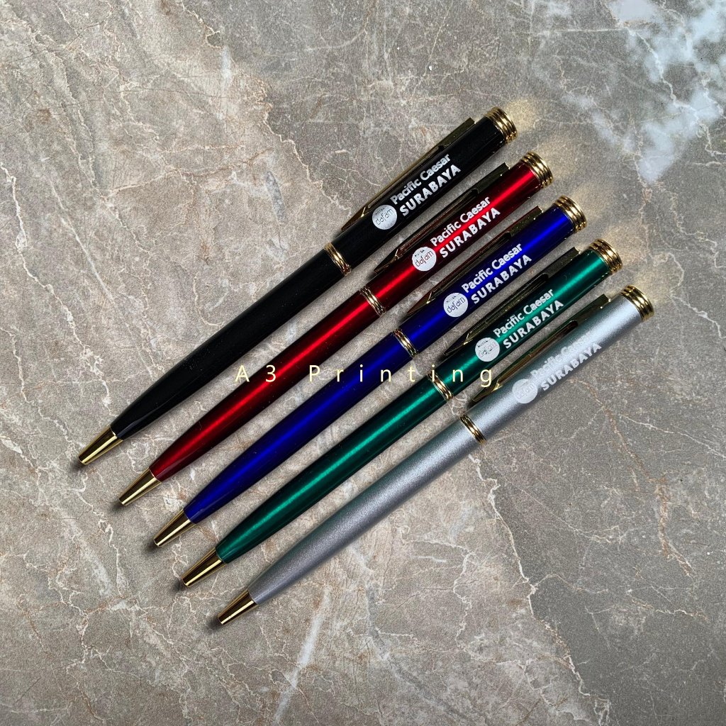 Jual Pen pulpen bulpen bulpoint metal paku custom nama dan logo grafir ...