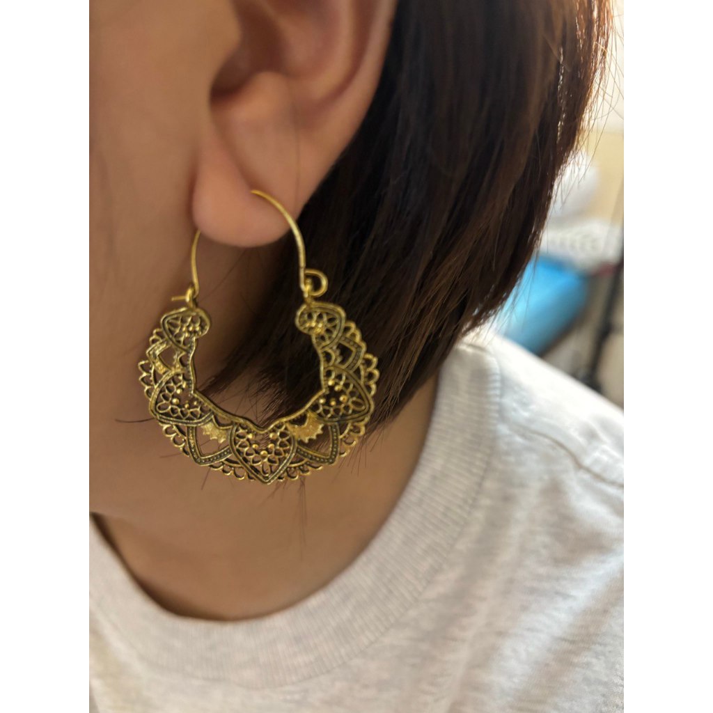 Jual Anting Logam Bulat Love Anting Bulat Love Anting Korea Love Anting ...