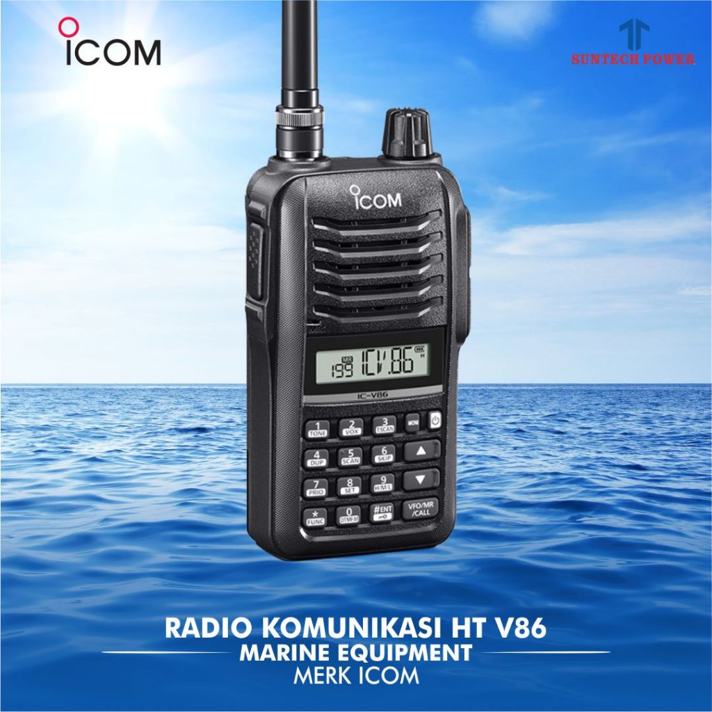 Jual Radio Komunikasi HT IC-V86 Merk ICOM VHF Marine Transceiver ...