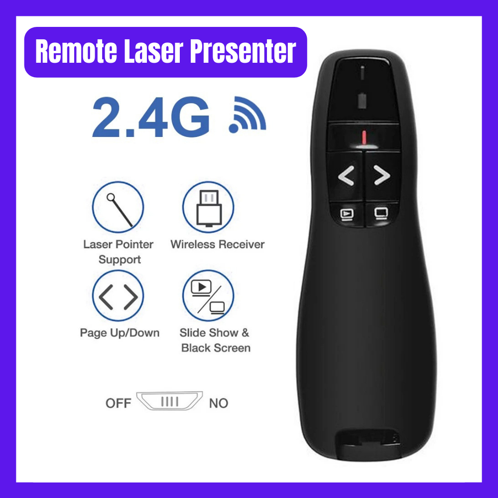 Jual Remote Pointer Presenter Wireless Laser Merah 2.4 Ghz - K400 ...