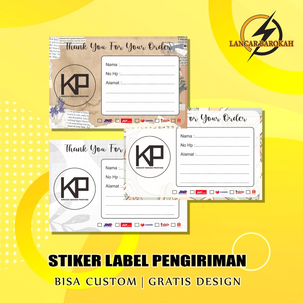 Jual Cetak Stiker Label Pengiriman Barang | Stiker Label Pengiriman ...