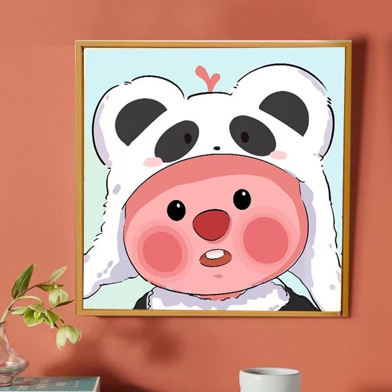 Jual [HARU] Paint by Number Kit Canvas DIY Cartoon Character Ghibli ...