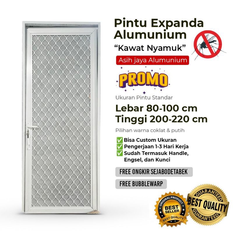 Jual Pintu Expanda Alumunium Kawat Nyamuk | Shopee Indonesia