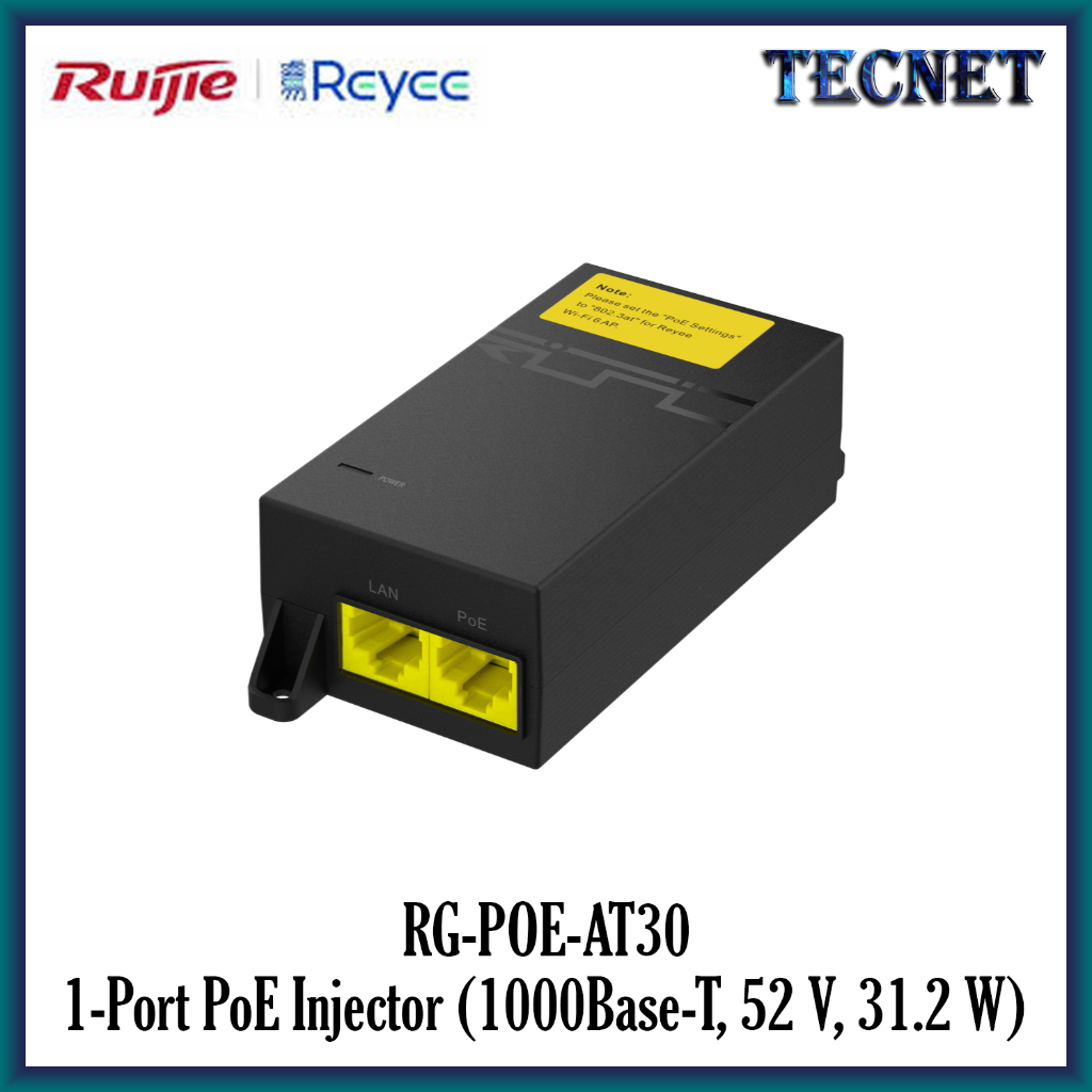 Jual Ruijie RG-POE-AT30 1-Port 52V 31.2W Power Over Ethernet Adapter ...