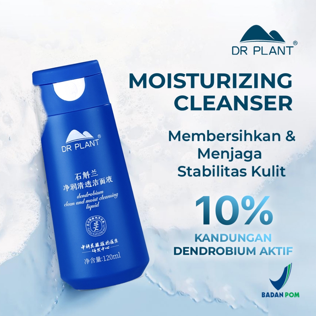 Jual DR PLANT Dendrobium Clean And Moist Cleansing Liquid - Sabun Pembersih Wajah dari Debu dan ...