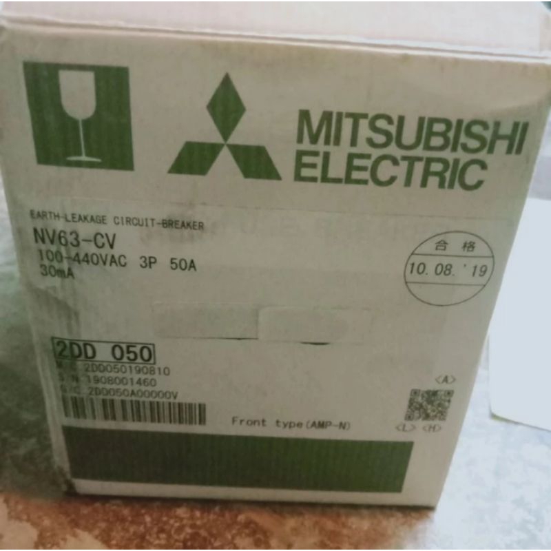 Jual ELCB MITSUBISHI NF63-CV 3P 50A 30MA ORIGINAL ASLI JAPAN | Shopee Indonesia
