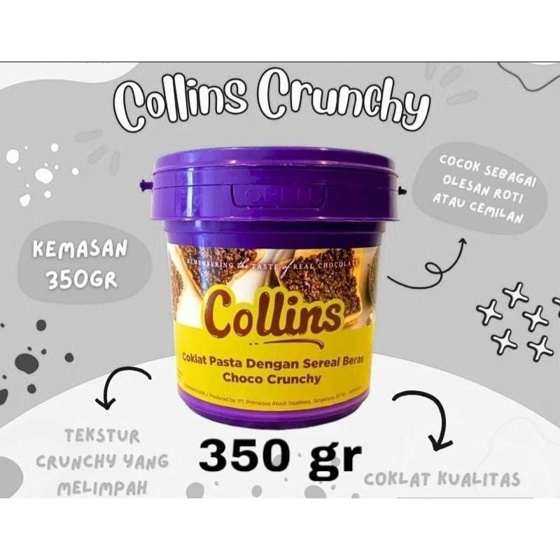 Jual Dip Glaze/Selai Collins Coklat Crunchy Mini Size 350gr | Shopee ...
