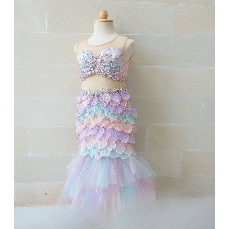 Jual gaun mermaid | dress mermaid anak | dress ariel | gaun ariel ...