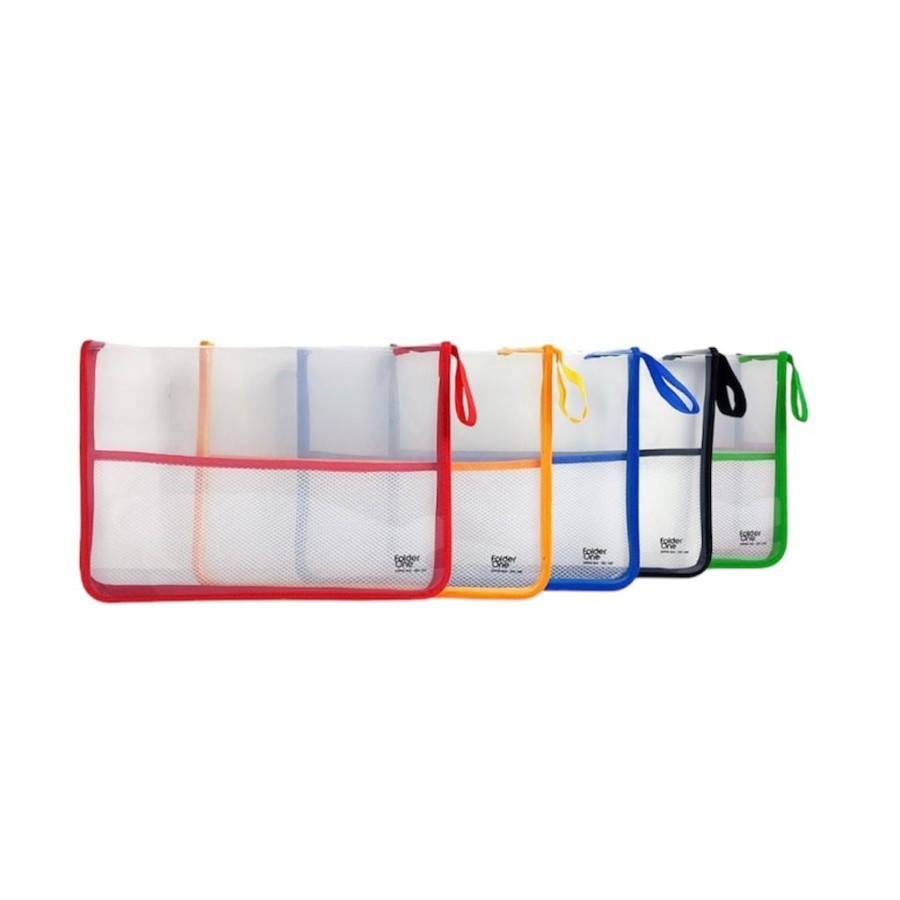 Jual Map Plastik Resleting Jaring Zipper Bag File F4 Tas Dokumen