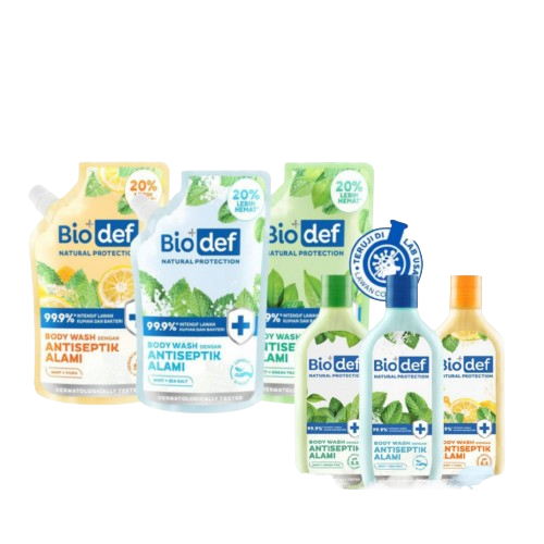 Jual Biodef Natural Protection Body Wash 400ml ( KEMASAN REFILL ...