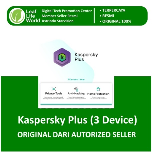 Jual Kaspersky kas Plus (3 Device) Asli Resmi Original | Shopee Indonesia