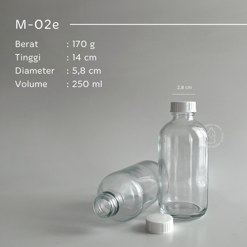 Jual Botol kaca clear berbagai macam ukuran - botol juice kopi - boston ...