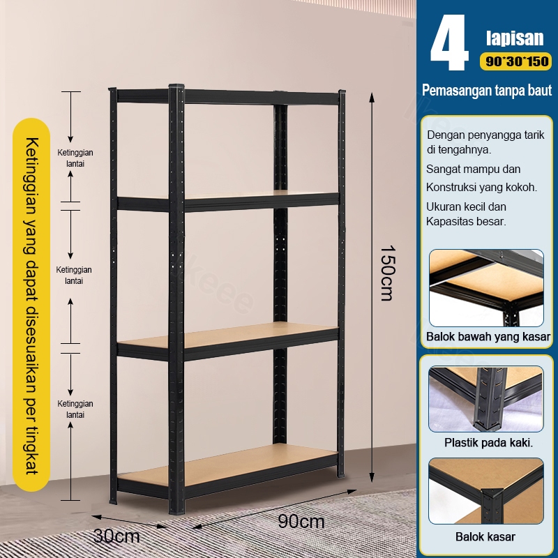 Jual Rak Susun Rak Besi Hollow Rak Dapur Aesthetic Siku 5/6 Susun Rak ...