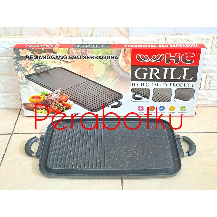 Jual Multi Grill Pan HC / Pemanggang BBQ Teflon / Alat Panggangan ...
