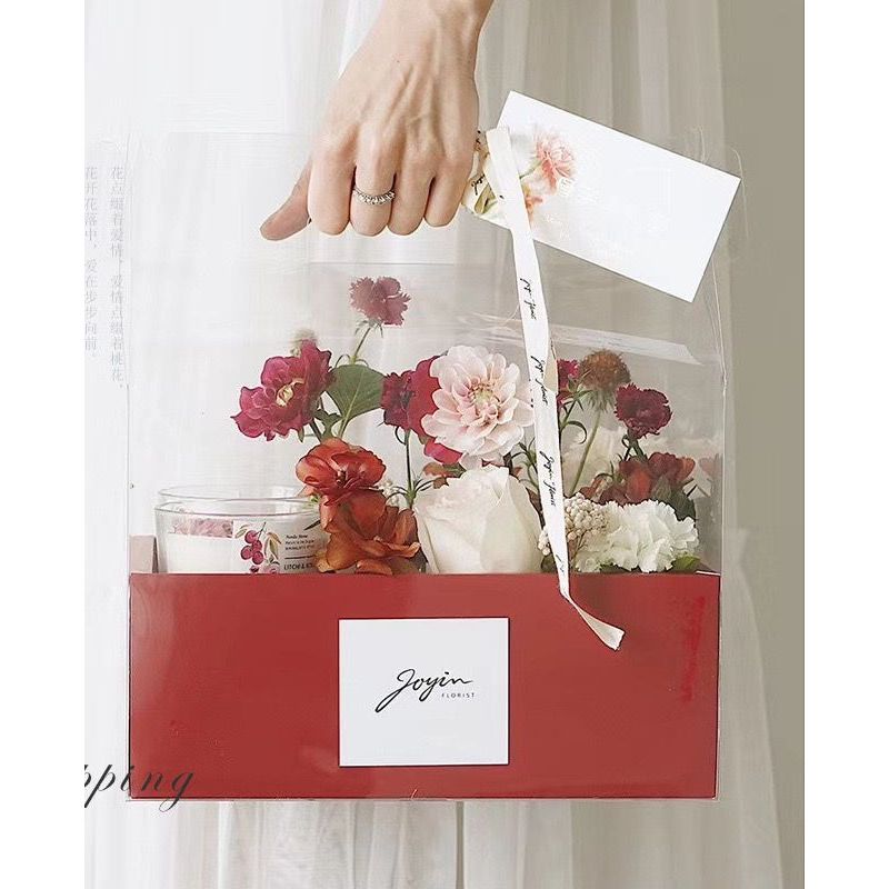 Jual TRANSPARANT PORTABLE FLOWER BOX | KOTAK BUNGA KUE | BLOOM BOX ...