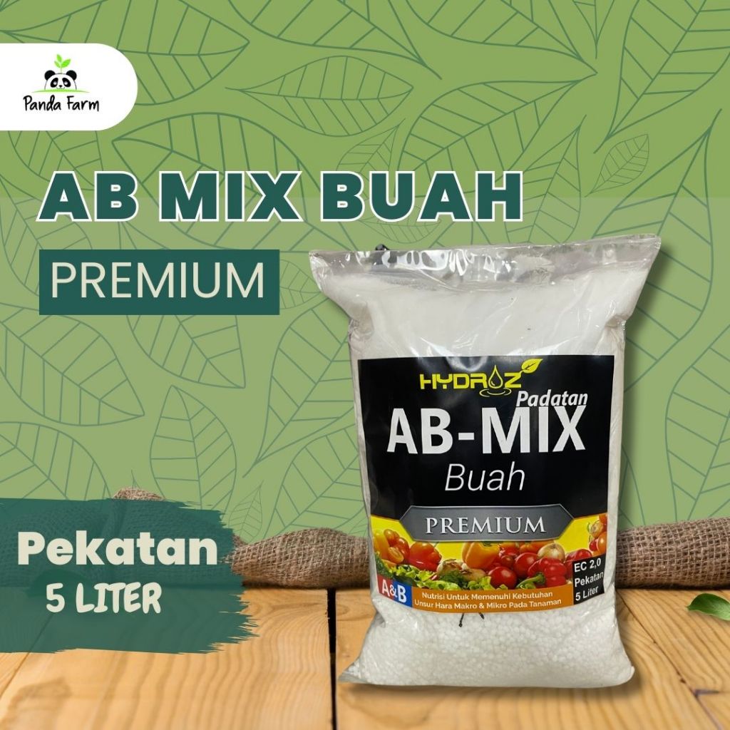 Jual Nutrisi Hidroponik Pupuk Pekatan AB Mix Buah Hydroz 5 Liter ...